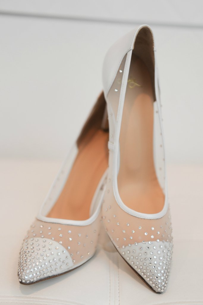 MISHEY Shoes Designer White BRIDAL Swarovski Crystal Pumps High Heels ...